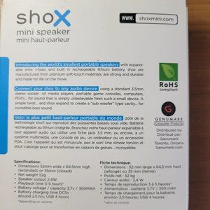 shox | Portable Audio & Video | Shox Portable Mini Speaker Vbass ...